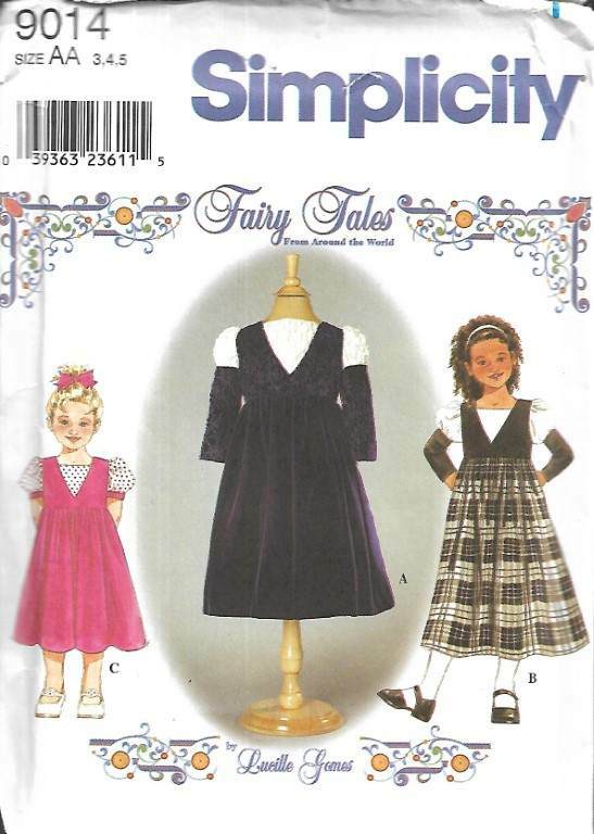 9014 SIMPLICITY FAIRY TALES CHILD'S DRESS SZ 3-5 | eBay