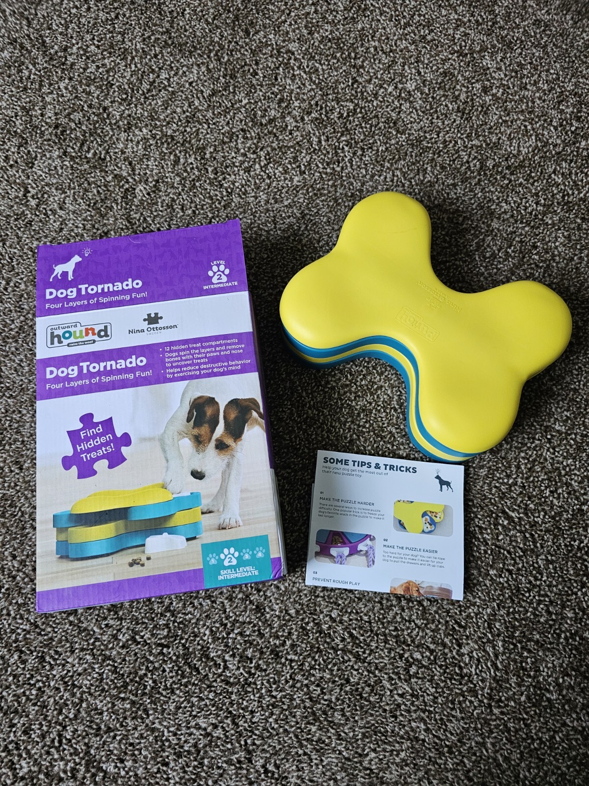 Outward Hound Nina Ottosson Dog Tornado Dog Puzzle Interactive Treat Level Two | eBay