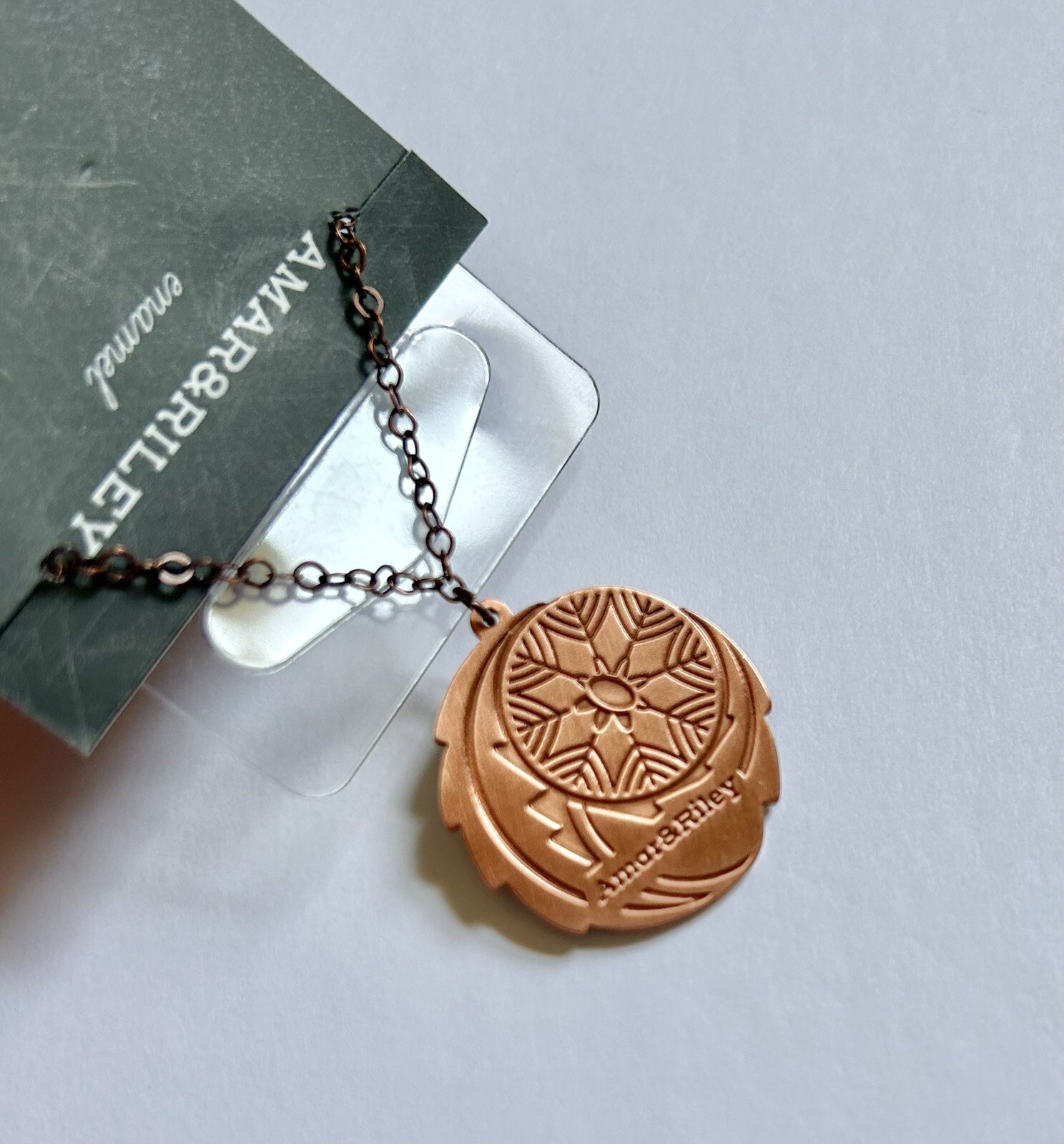 NEW! Amar&Riley “DANDELION” NECKLACE — Antique Copper Finish w/18 ...