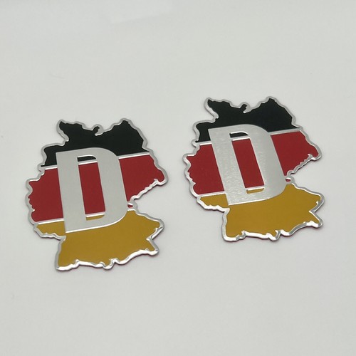 Germany Flag Car Emblem Badge Decal Deutschland Sticker 2"x 2.75 ...