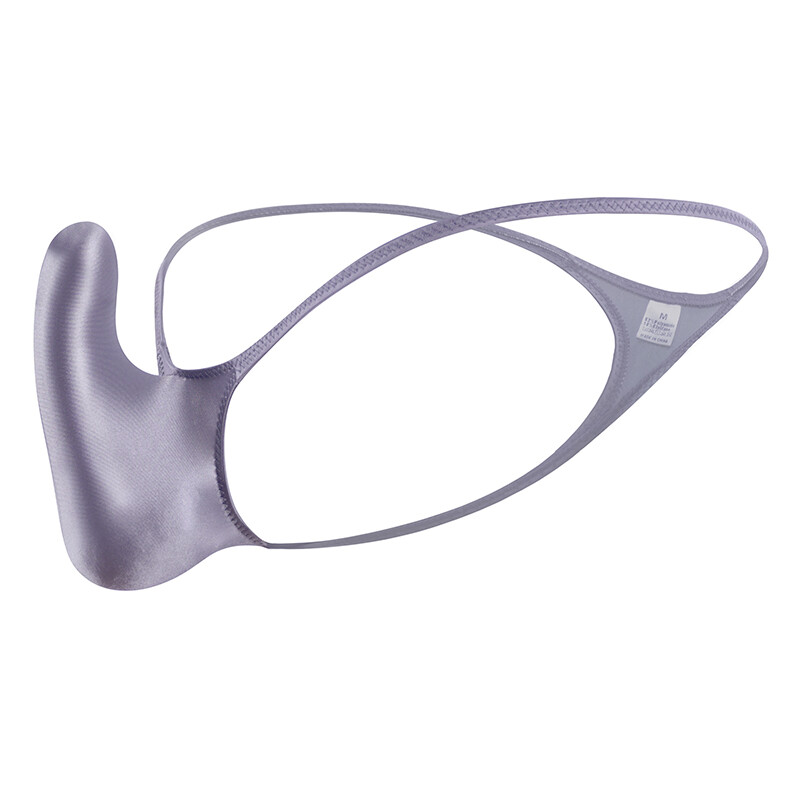 Men's Underwear Thong String Shiny Glossy Thong String Stretch Sexy ...