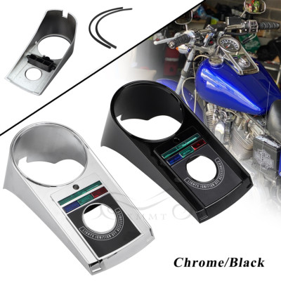 Black/Chrome Dash Panel Dashboard Fit For Harley Electra Glide Classic ...