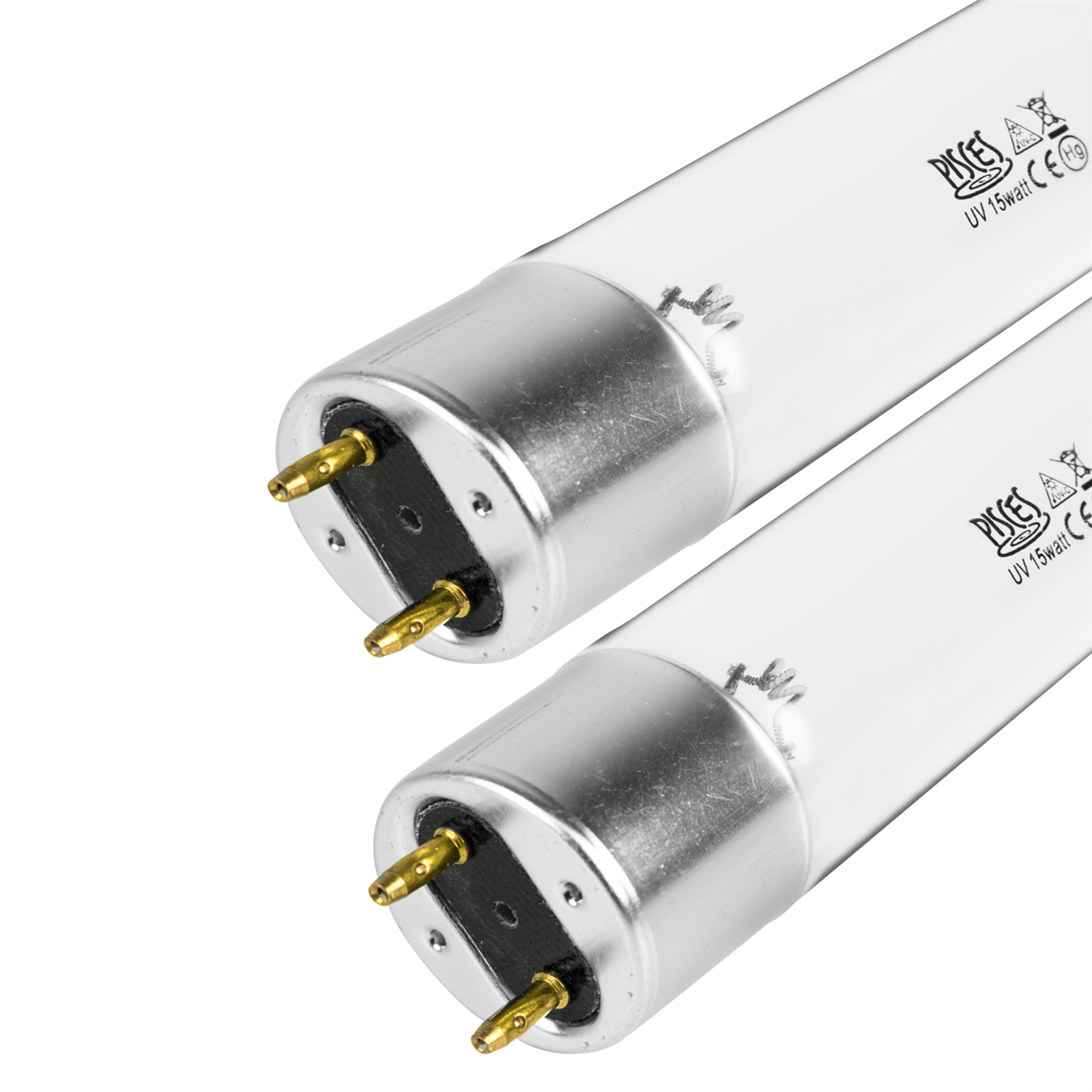 2XPACK 15W 15 WATT POND FILTER UV/UVC BULB/TUBE/LAMP T8 ULTRA VIOLET ...