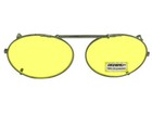 Oval Yellow Lens Clip-on Sunglasses | eBay