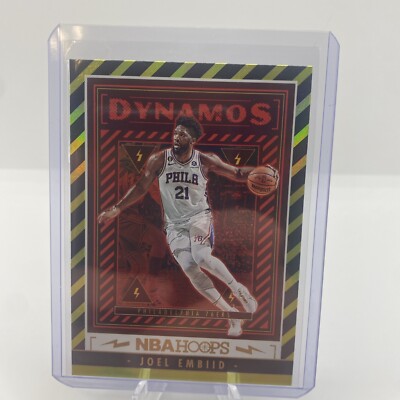 2023-24 NBA Hoops Joel Embiid Dynamos Holo Foil Insert #15 & Base #67 ...