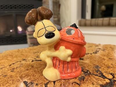 Ceramic ODIE FIRE HYDRANT Toothbrush Holder! Garfield by Jim Davis | eBay