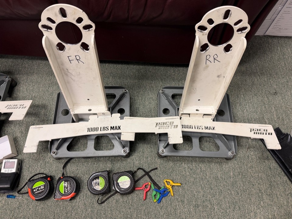 Paco Moto Automotive Alignment Hub Stands Portable or Garage Use | eBay