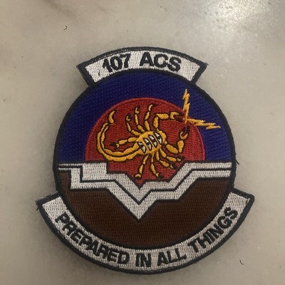 4" air force 107th acs prepared in all things patch | eBay