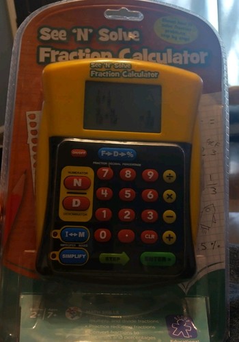 Educational Insights See 'N' Solve Fraction Calculator- New read ...