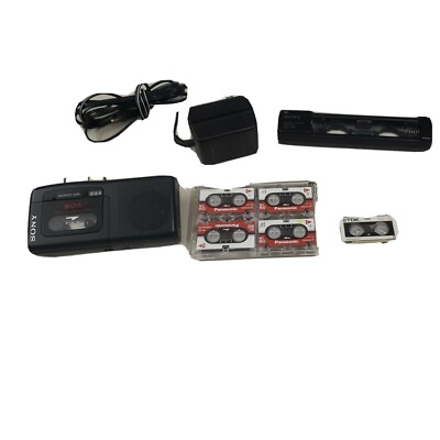 Sony VOR Micro-Cassette Recorder Model M-717V Dictation Voice 6 Tapes ...