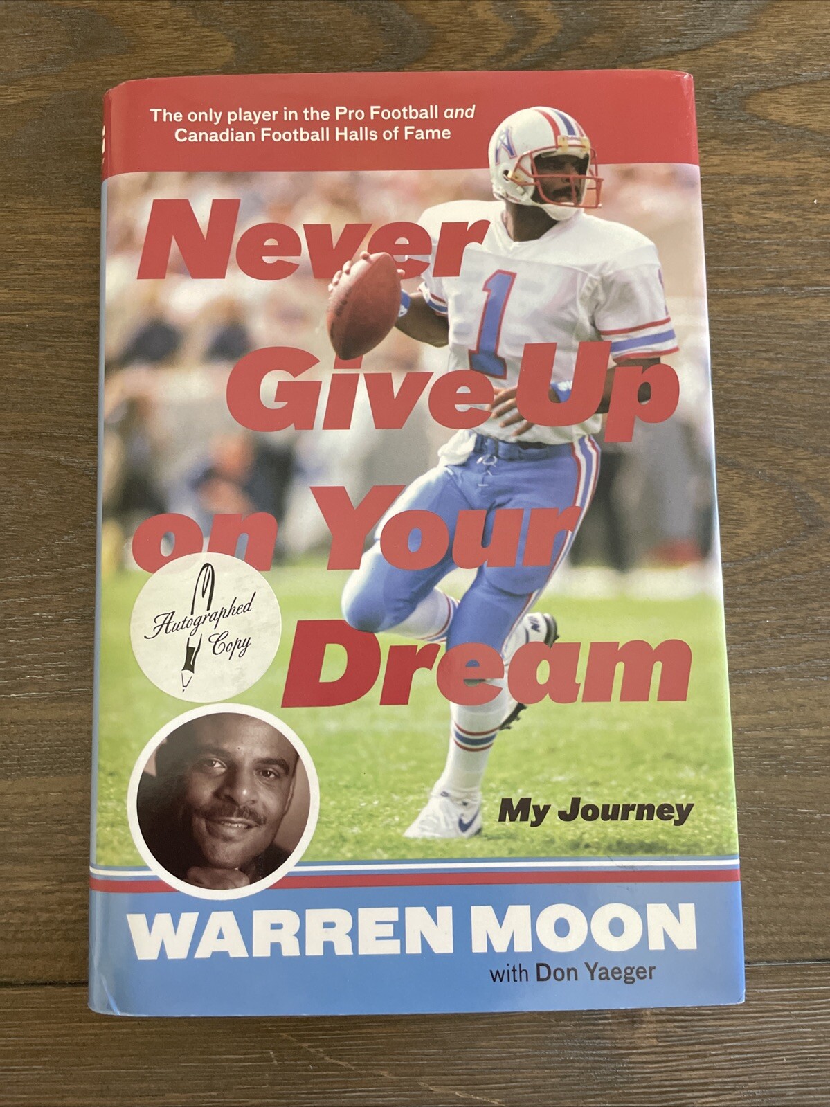 Warren Moon Signed Book Autographed Copy Hall Of Fame HOF Oilers NFL | eBay