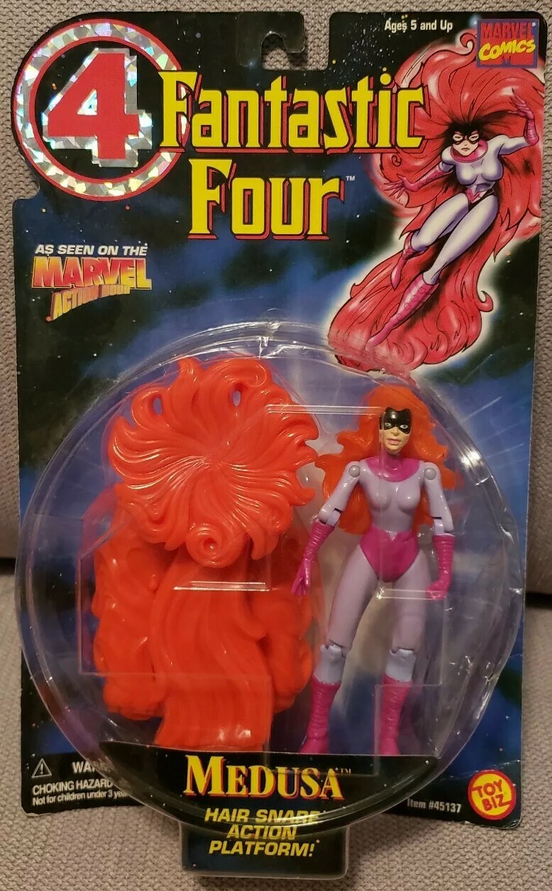 1996 TOY BIZ MARVEL FANTASTIC FOUR MEDUSA FIGURE SEALED!! | eBay