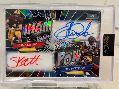 💥-2024 Wild Card Just The Hits - ERIC DICKERSON/CAM SKATTEBO - 1/1 Dual ...