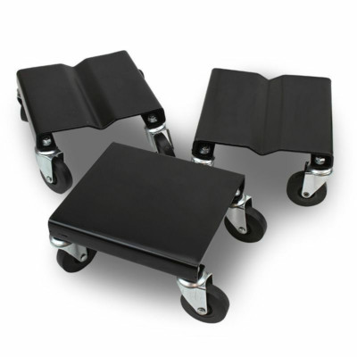 Snowmobile Roller Set 3PCS 1500LBS Dolly Storage Dollies Mover w/ 4pcs ...
