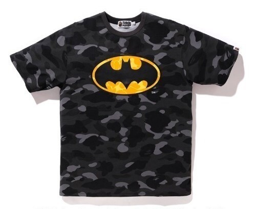 A Bathing Ape "Bape x DC Batman Color Camo Tee" Black 1H23-109-908 Size ...
