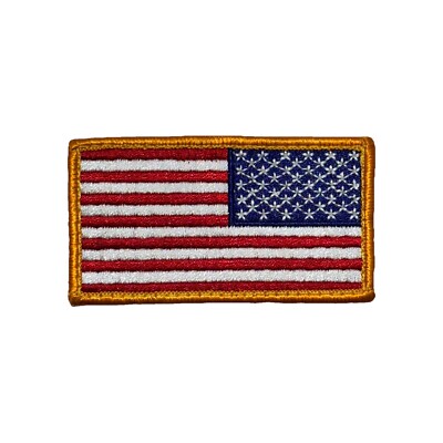 United States Reverse Flag Patch | Embroidered | Full Color | Hook and ...