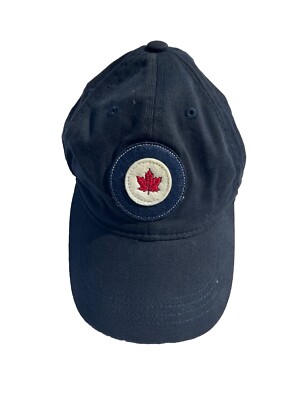 RCAF Hat Cap Strap Back Red Canoe Blue PAtch Maple Leaf Logo Canada Air ...