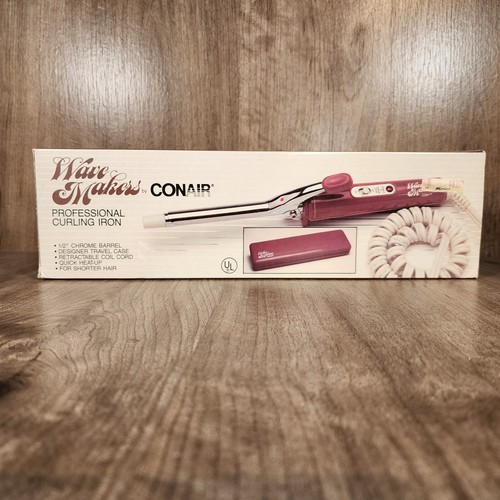 Vintage Conair Classic Wave Maker Model CD20A Burgundy Original Box ...
