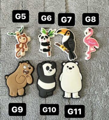 Monkey Panda Tucan Flamingo Bear Charm For Crocs Shoe Charms- Several ...