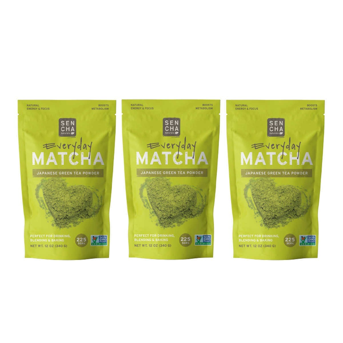 Sencha Naturals Everyday Matcha Green Tea Powder, 3-pack Healthy ...