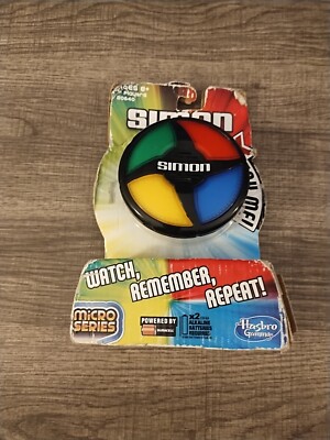 Simon Micro Series 3.5” Mini Electronic Handheld Classic Game Hasbro ...