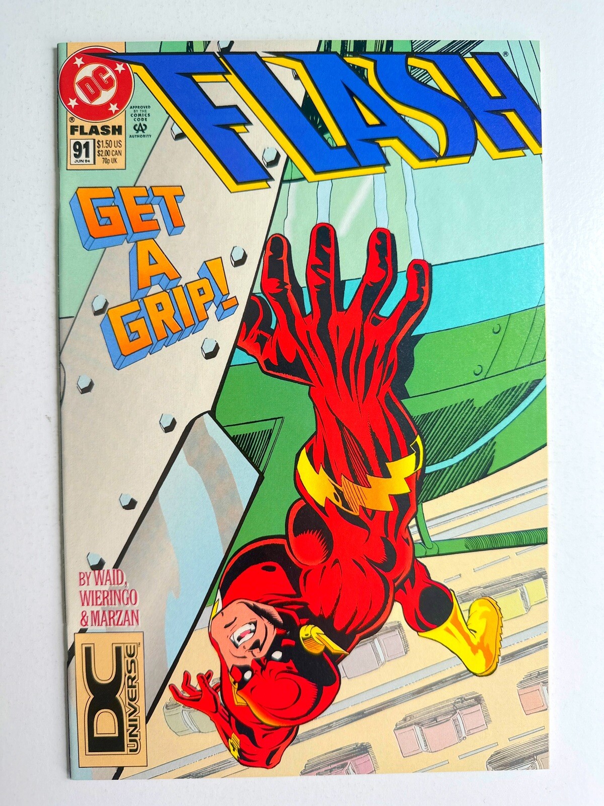 Flash #91 1st cameo Appearance of Impulse DC Universe Logo Variant NM ...