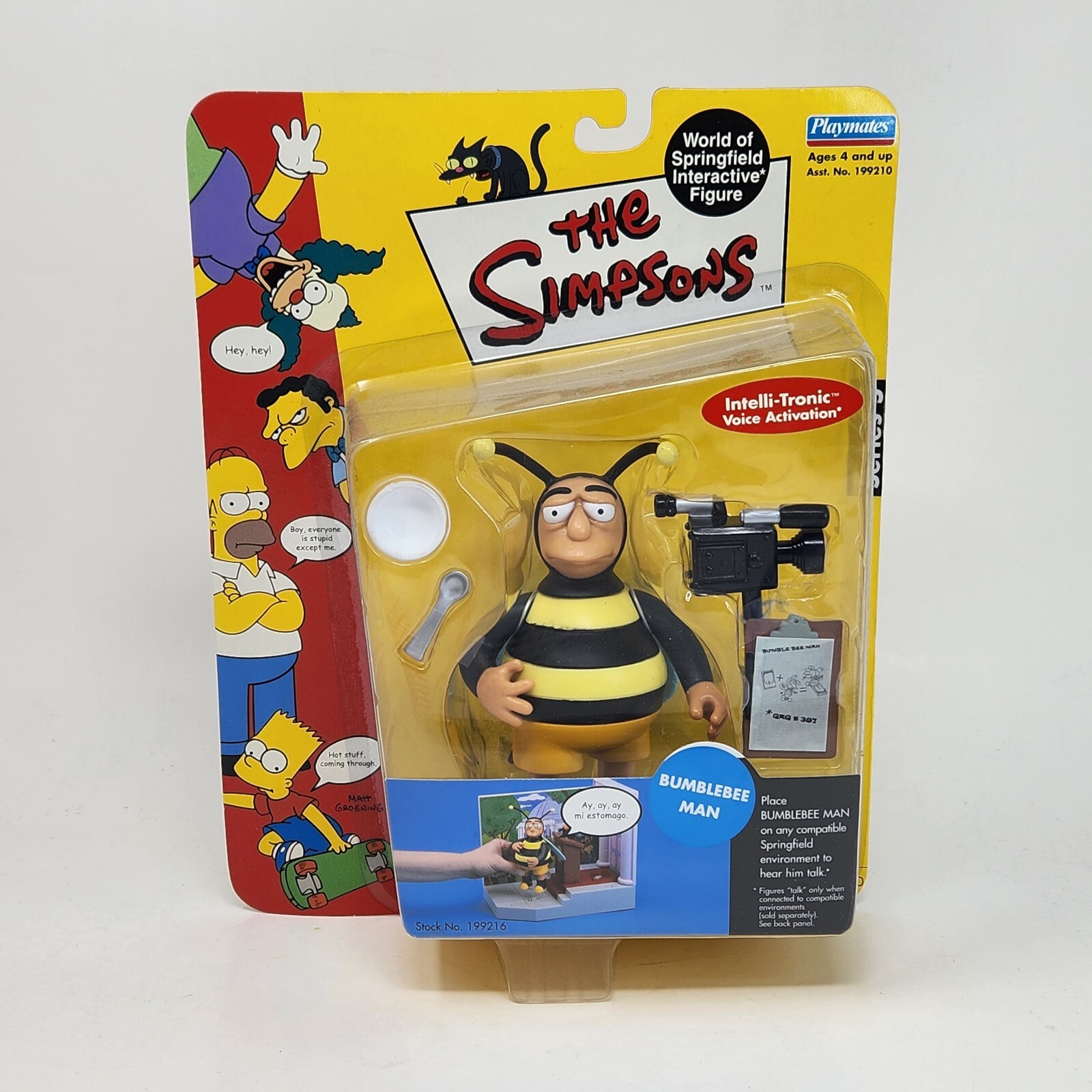 THE SIMPSONS 2001 INTERACTIVE BUMBLEBEE MAN ACTION FIGURE NEW SEALED ...