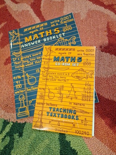 Teaching Textbooks Math 5 CD-ROM Set + Answer Booklet Very Good | eBay