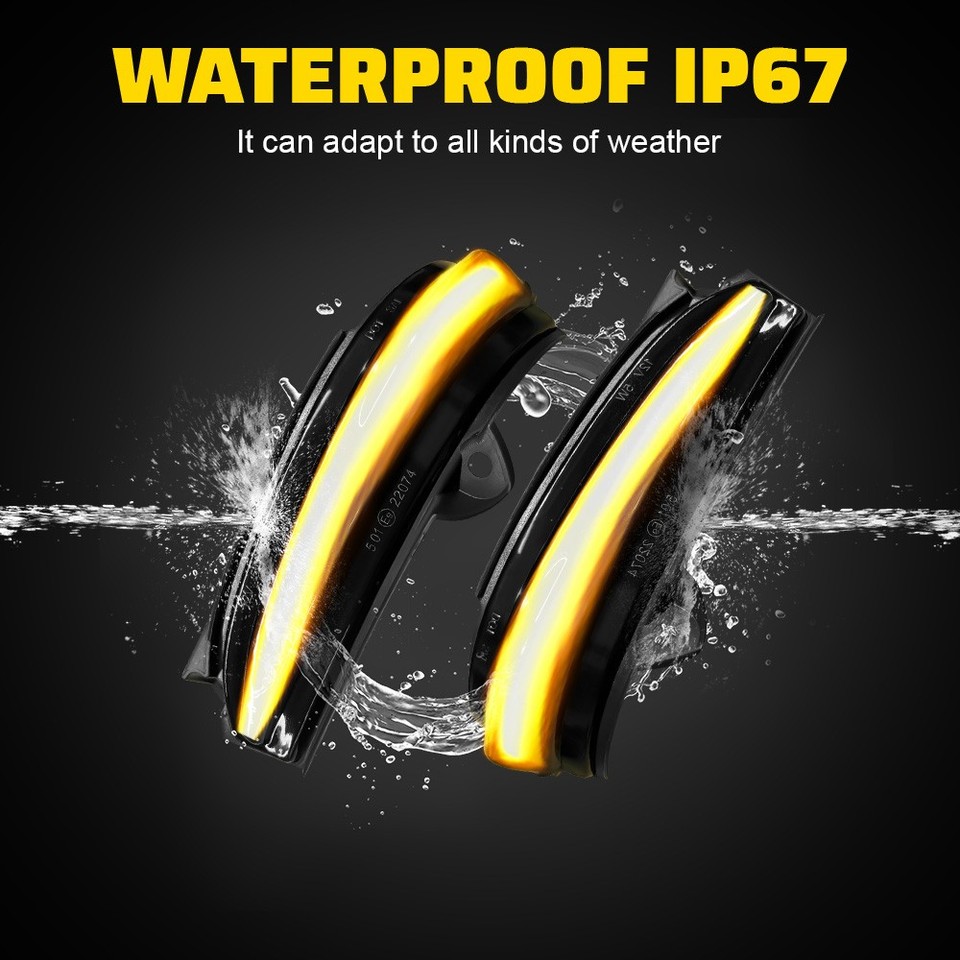 For Ford Mondeo MK5 13-20 Dynamic LED Wing Mirror Indicator Turn Signal ...