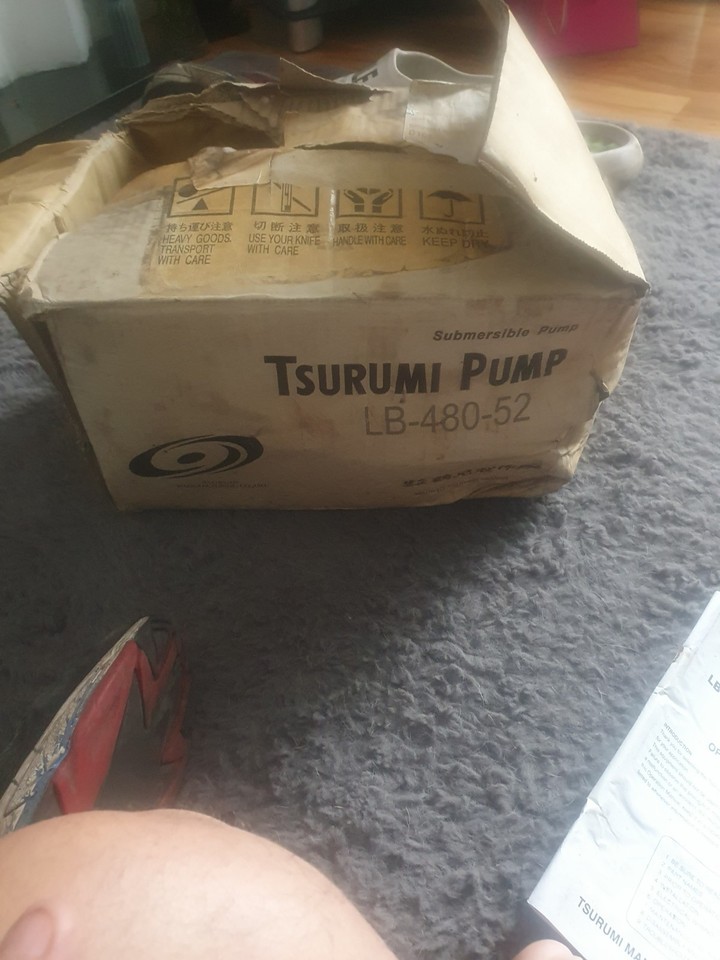 TSURUMI LB480 2" SUBMERSIBLE INDUSTRIAL WATER PUMP HEAVY DUTY 110v ...