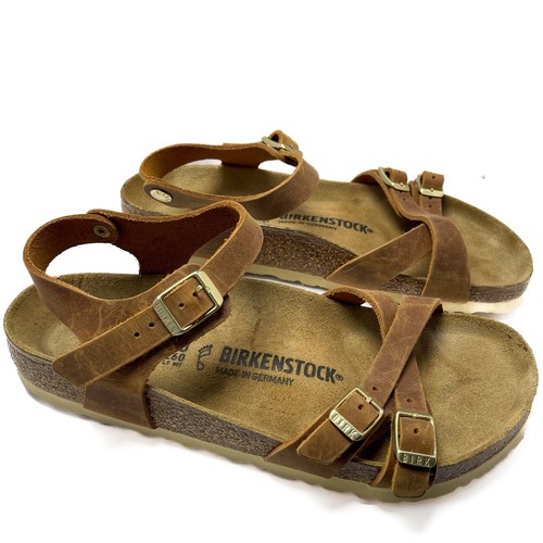 Birkenstock Kumba Oiled Leather - Cognac Brown Comfort Sandal EU 40 US W9-9.5 | eBay