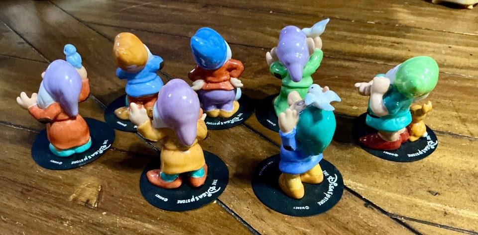 Disney Snow White Seven Dwarfs Porcelain Figures Forest Creatures | eBay