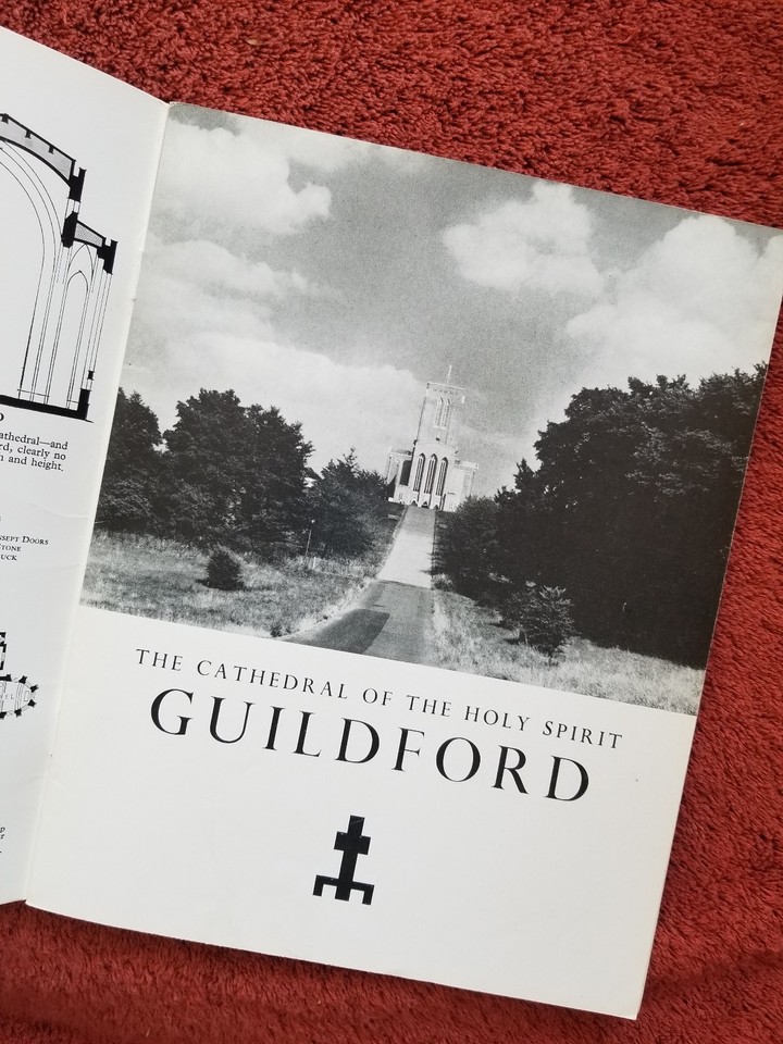 Guildford Cathedral Surrey England 1968 Guidebook by Sir Edward Maufe R ...