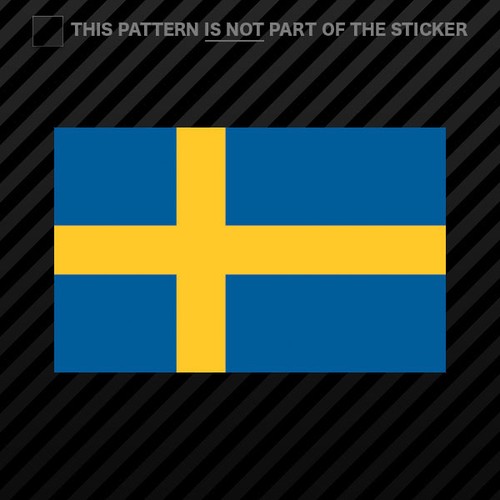 Swedish Flag Sticker Self Adhesive Vinyl Sweden SWE SE | eBay