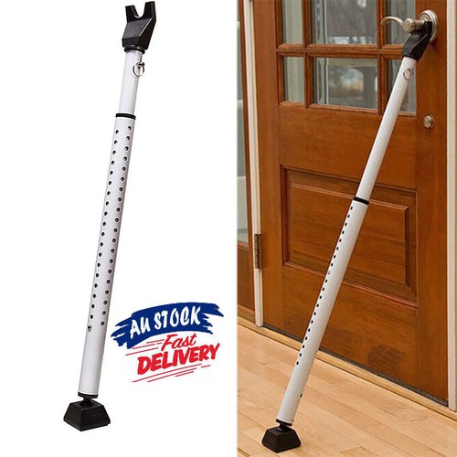 Adjustable Door Handle Home Security Bar Rod Brace Portable Safety Lock ...