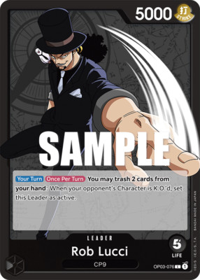 Rob Lucci (076) - OP-03 One Piece Card Game NM | eBay