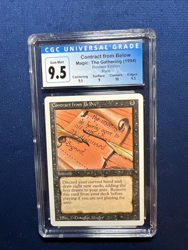 MTG Revised Contract from Below CGC 9.5 GEM MINT (Blue Label 10) (10 ...