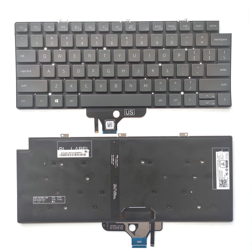 Dell Latitude Backlit US Keyboard for 5320 7310 7320 018YPJ 18YPJ ...