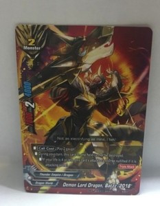 Bushiroad Future Card Buddyfight Demon Lord Dragon, Batzz "2018" S-PR ...