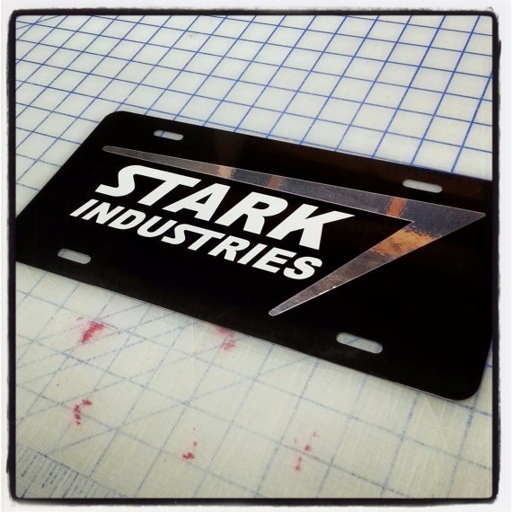 Stark Industries Custom License Plate, Car Tag, Novelty Plate | eBay