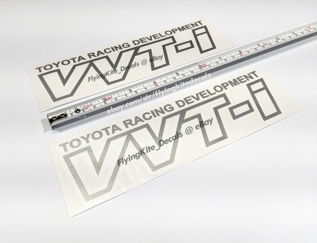 Toyota Racing Development VVTI Corolla S JDM Vinyl Decals Sticker Set ...