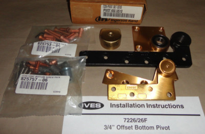 IVES 7226 PIVOT SET US10 PIVOT. 650.US10 INGERSOLL RAND DOOR NEW | eBay