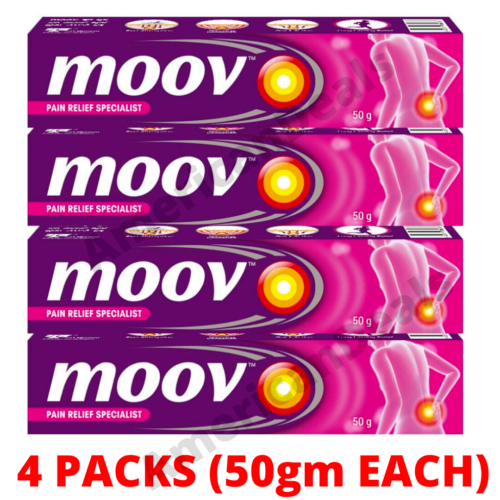 4x Moov Fast Muscle Pain & Joint Pain Relief Cream With Nilgiri oil For ...