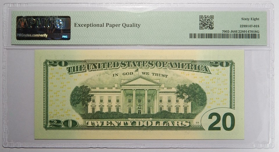 Near Solid Serial Number 11111181 2017A $20 NGC 68 EPQ Top Pop | eBay