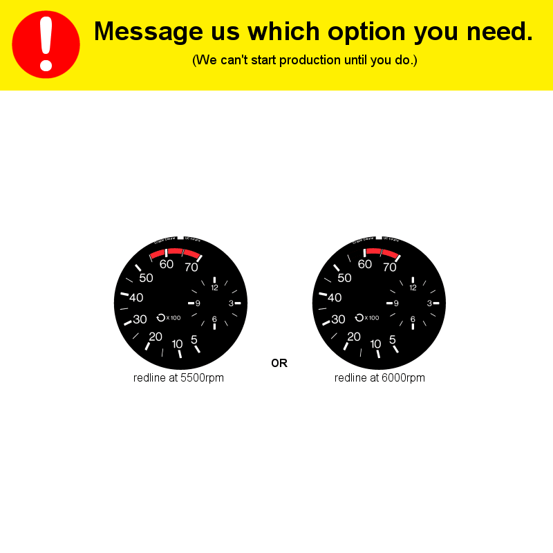 Plastic BLACK DECALS for Holden Torana UC SLE gauge speedo tacho ...