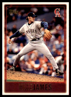 1997 Topps Mike James Baseball Card California Angels #431 | eBay