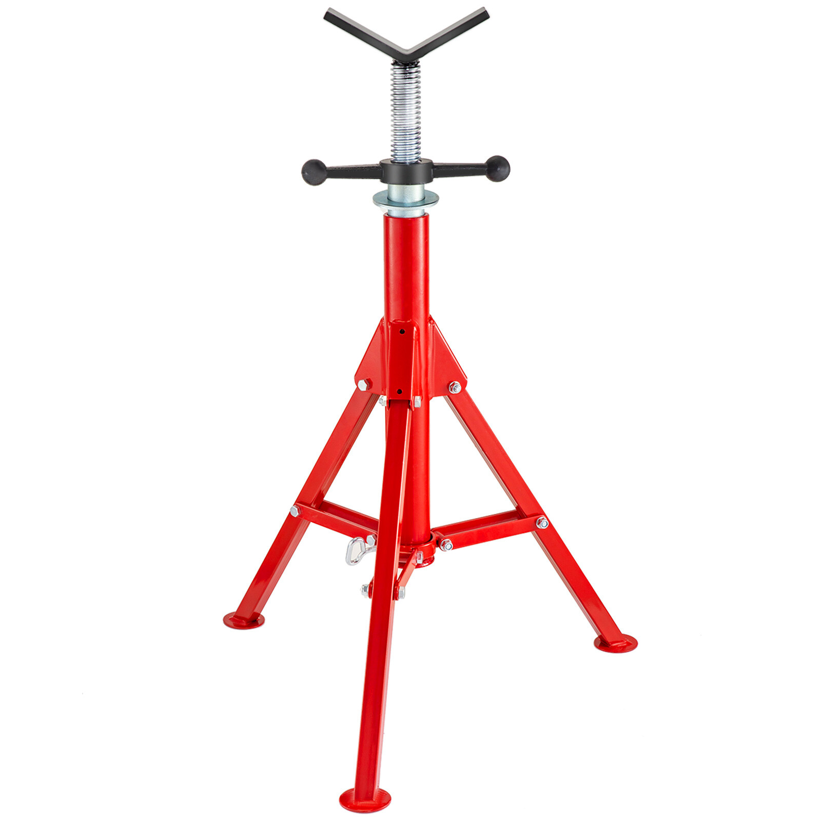 Fold-a-Jack V-Head High Pipe Stand 28"-52" 4500 lb RIDGID 1/8"-12" GOOD ...