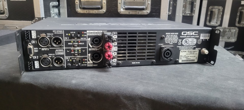 USED - QSC PL380 Powerlight 3 Series 2-Channel Power Amplifier | eBay