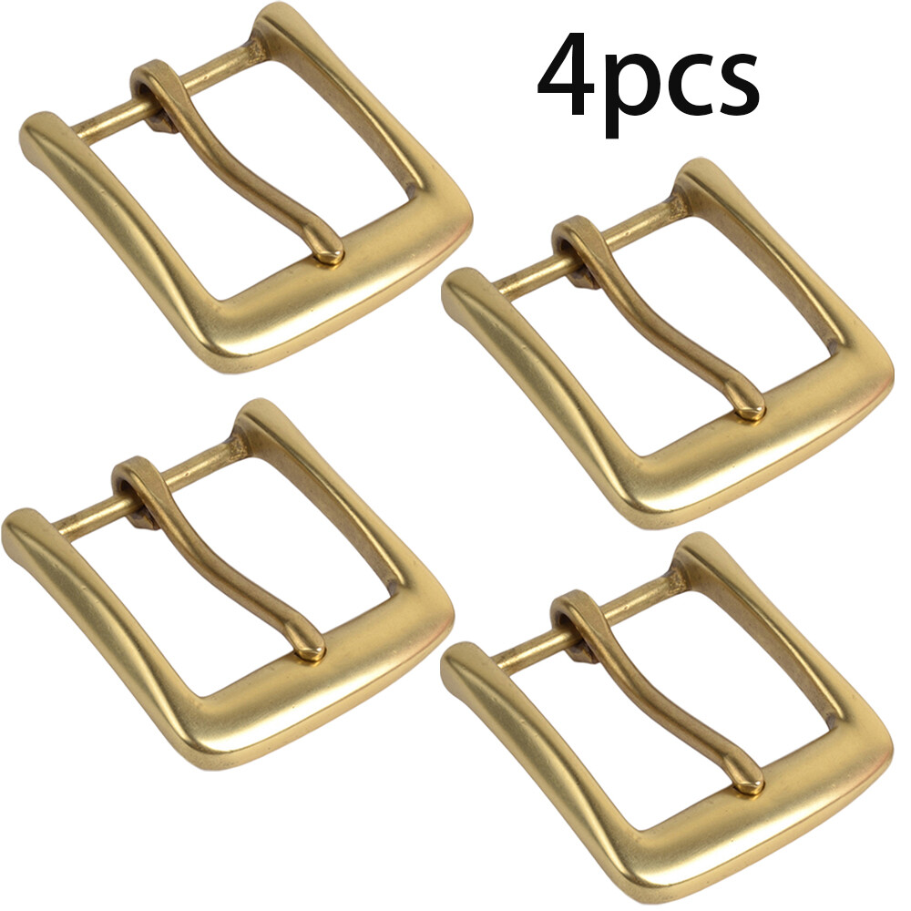 4X Solid Brass Belt Buckles Tongue Pin Belt Buckle Fits For 1.5 INCHES ...