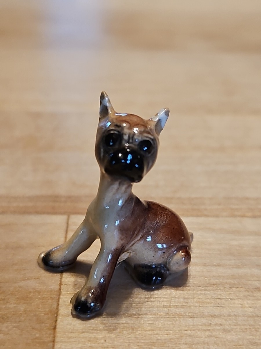 Mini Boxer Dog Figurine